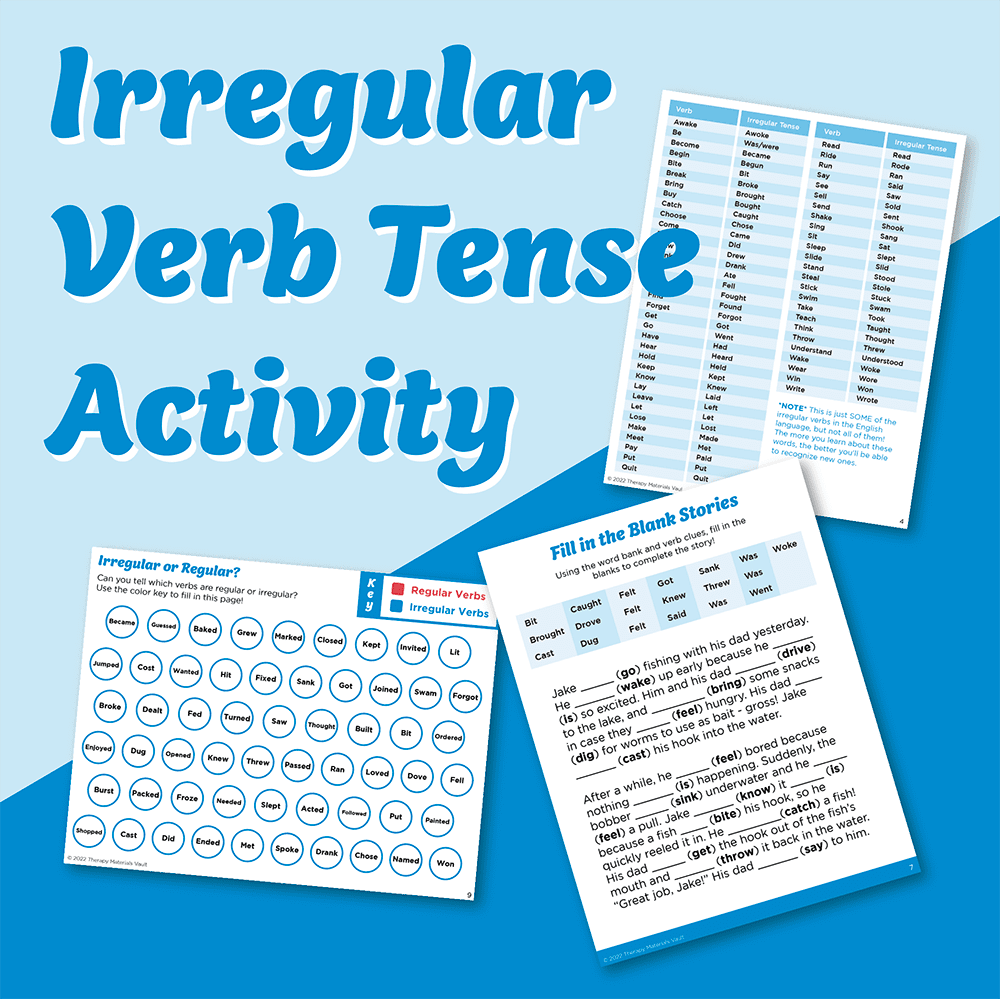 Irregular Verb Tense Activity | TMV