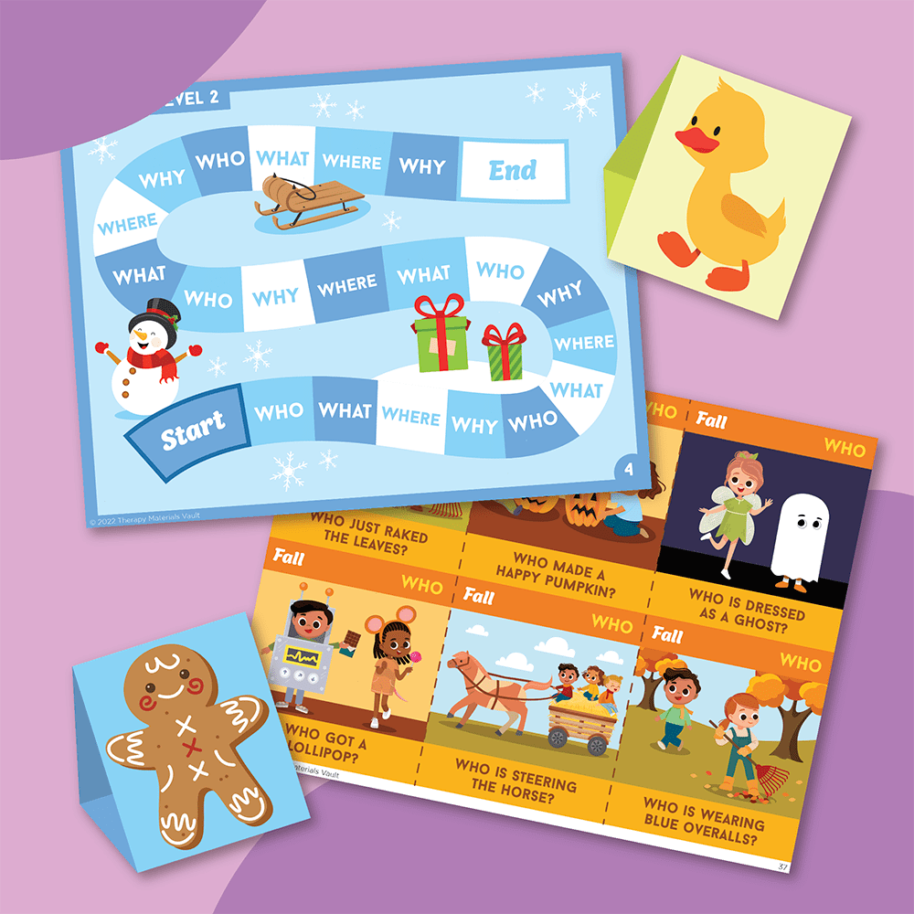 Seasonal WH-Questions: Board Game Bundle | TMV
