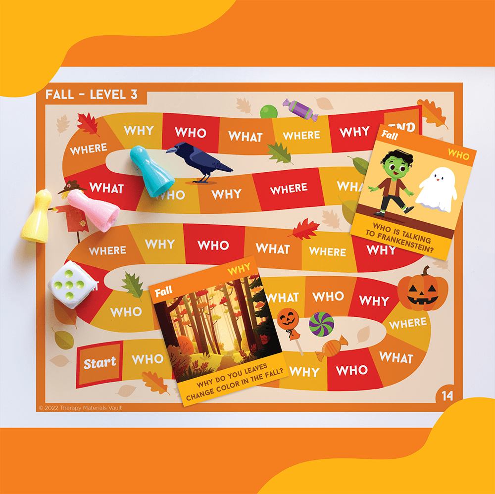 Seasonal WH-Questions: Board Game Bundle | TMV