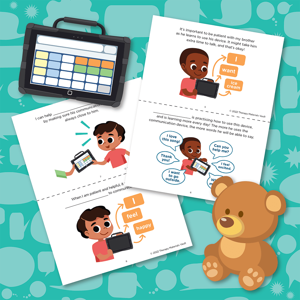 Social Story: My Brother Uses a Communication Device! (AAC Device) | TMV