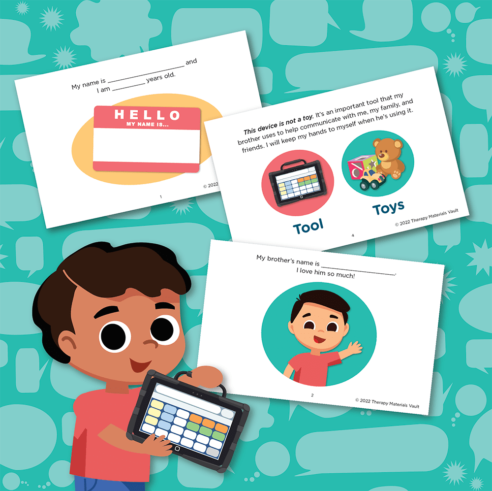 Social Story: My Brother Uses a Communication Device! (AAC Device) | TMV