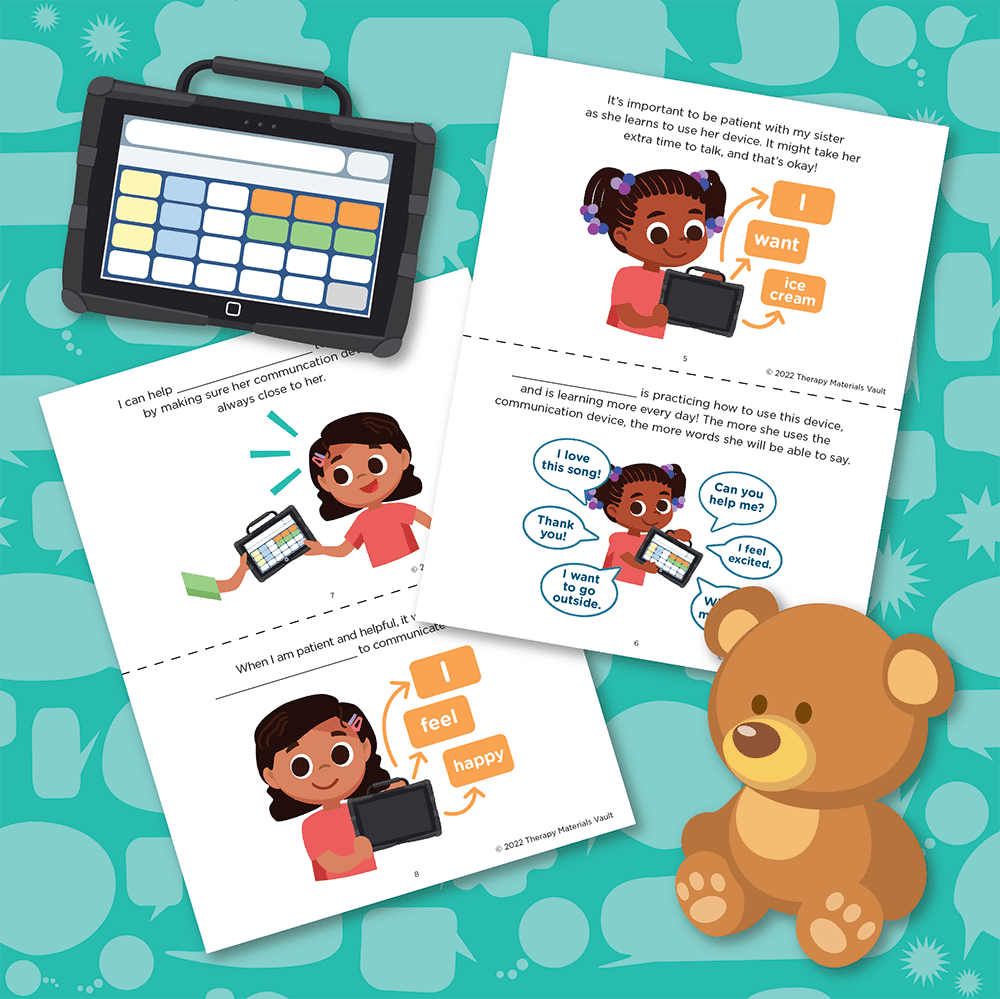 Social Story: My Sister Uses a Communication Device! (AAC Device) | TMV