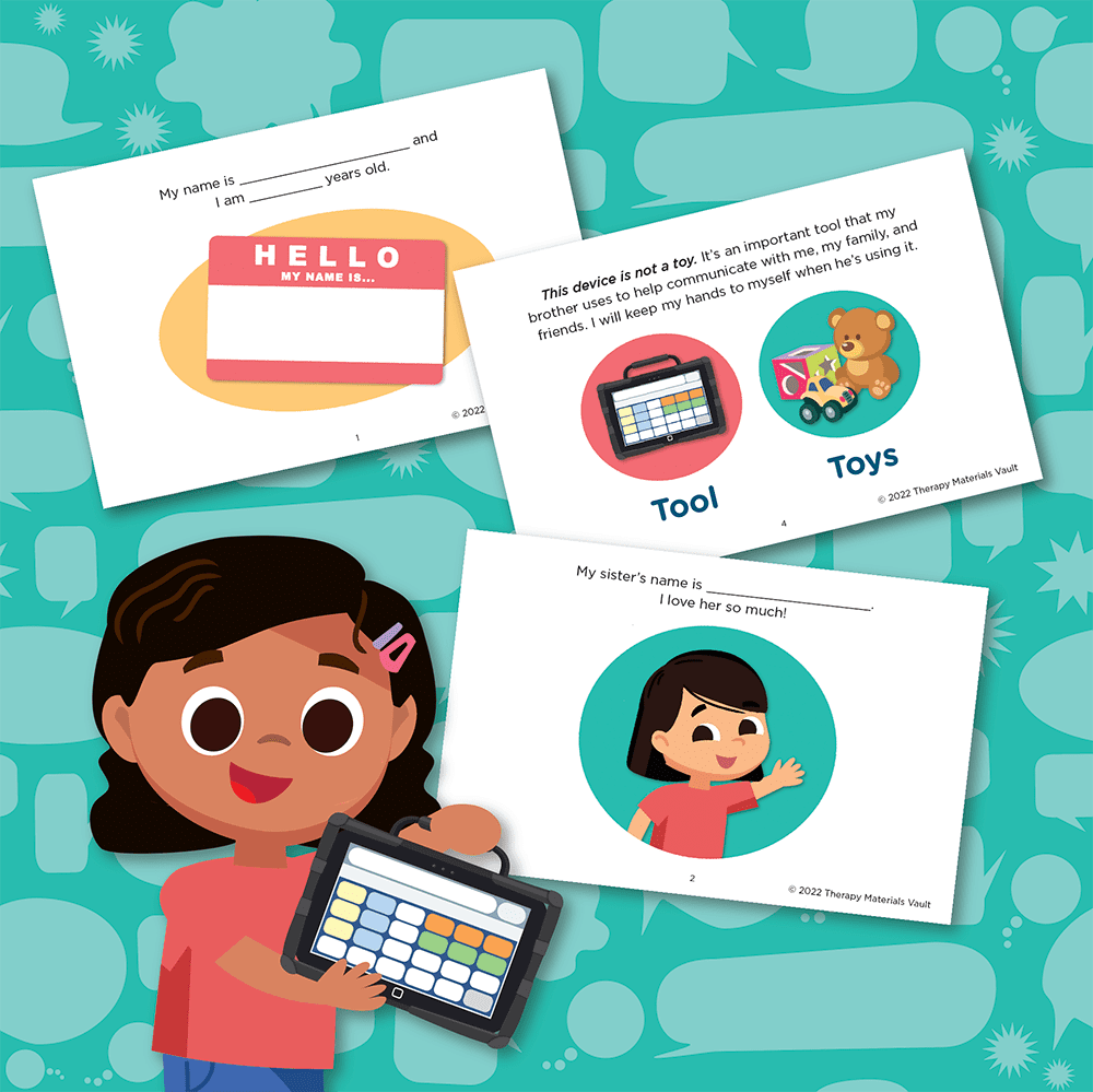 Social Story: My Sister Uses a Communication Device! (AAC Device) | TMV
