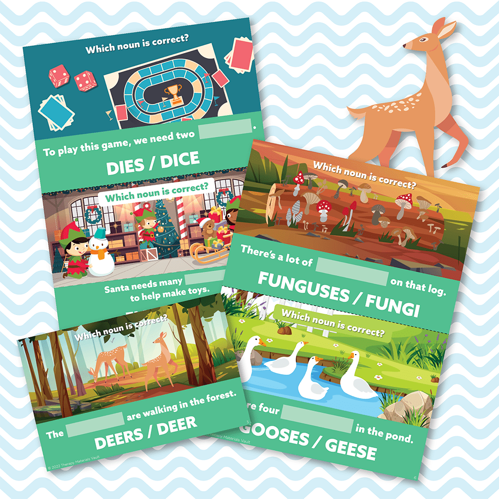 Regular vs. Irregular Plural Noun Practice Pack | TMV
